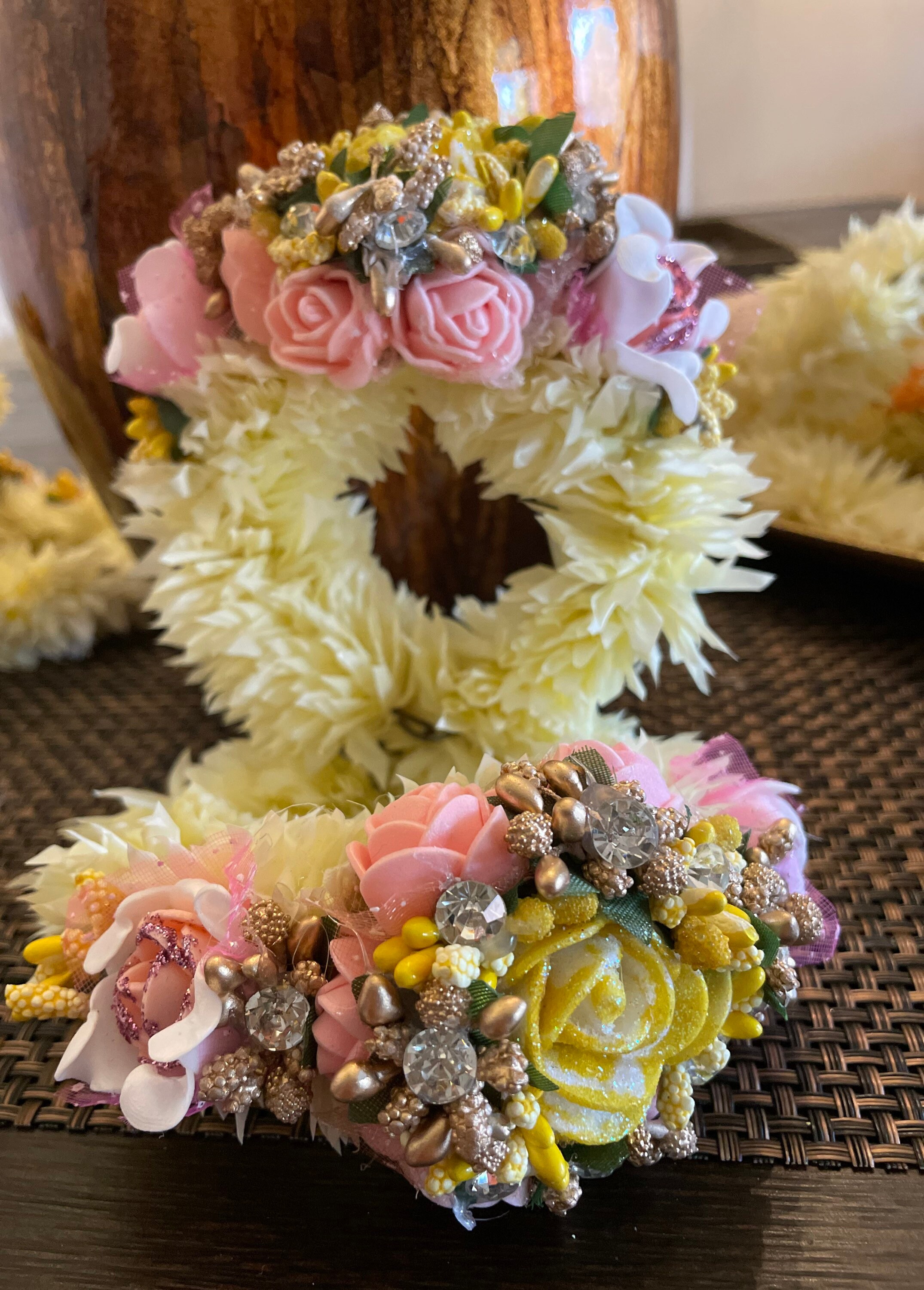 Pakistani Indian Bangladesi Wedding Flower Heavy Formal Gajra/gajray ...