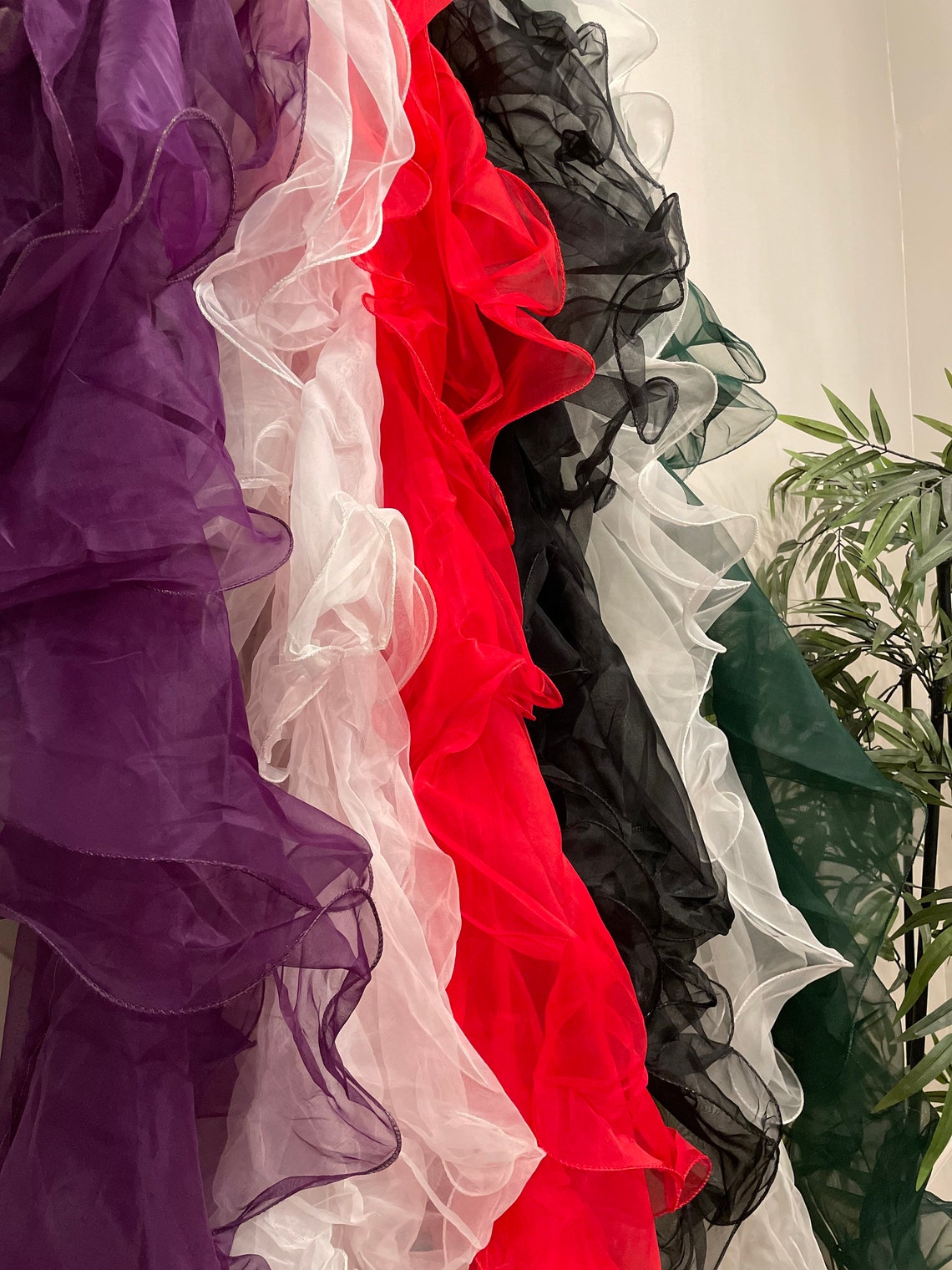 Pakistani Ruffle Dupatta Handmade Trendy Tissue/organza Long - Etsy