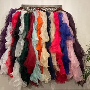 Pakistani Ruffle Dupatta Handmade Trendy Tissue/organza Long Dupatta ...