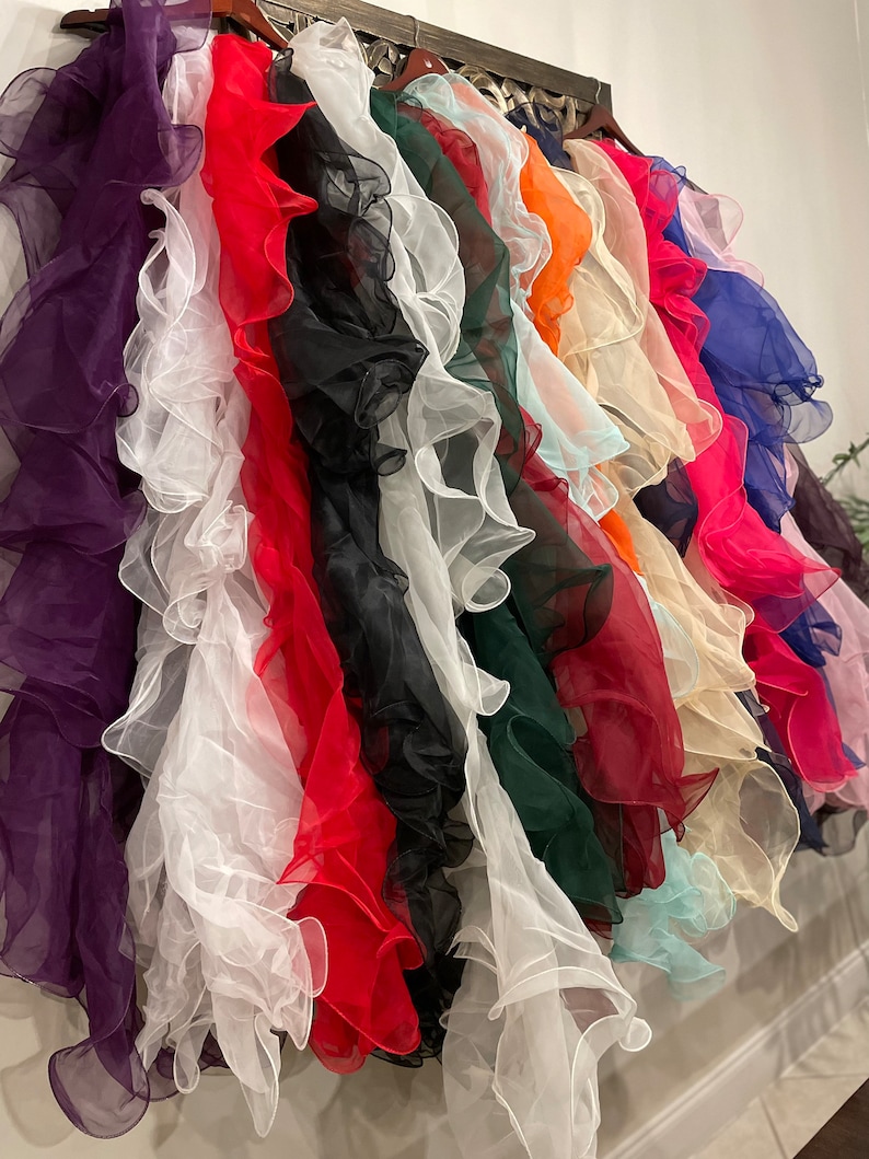 Pakistani Ruffle Dupatta Handmade Trendy Tissue/organza Long Dupatta ...
