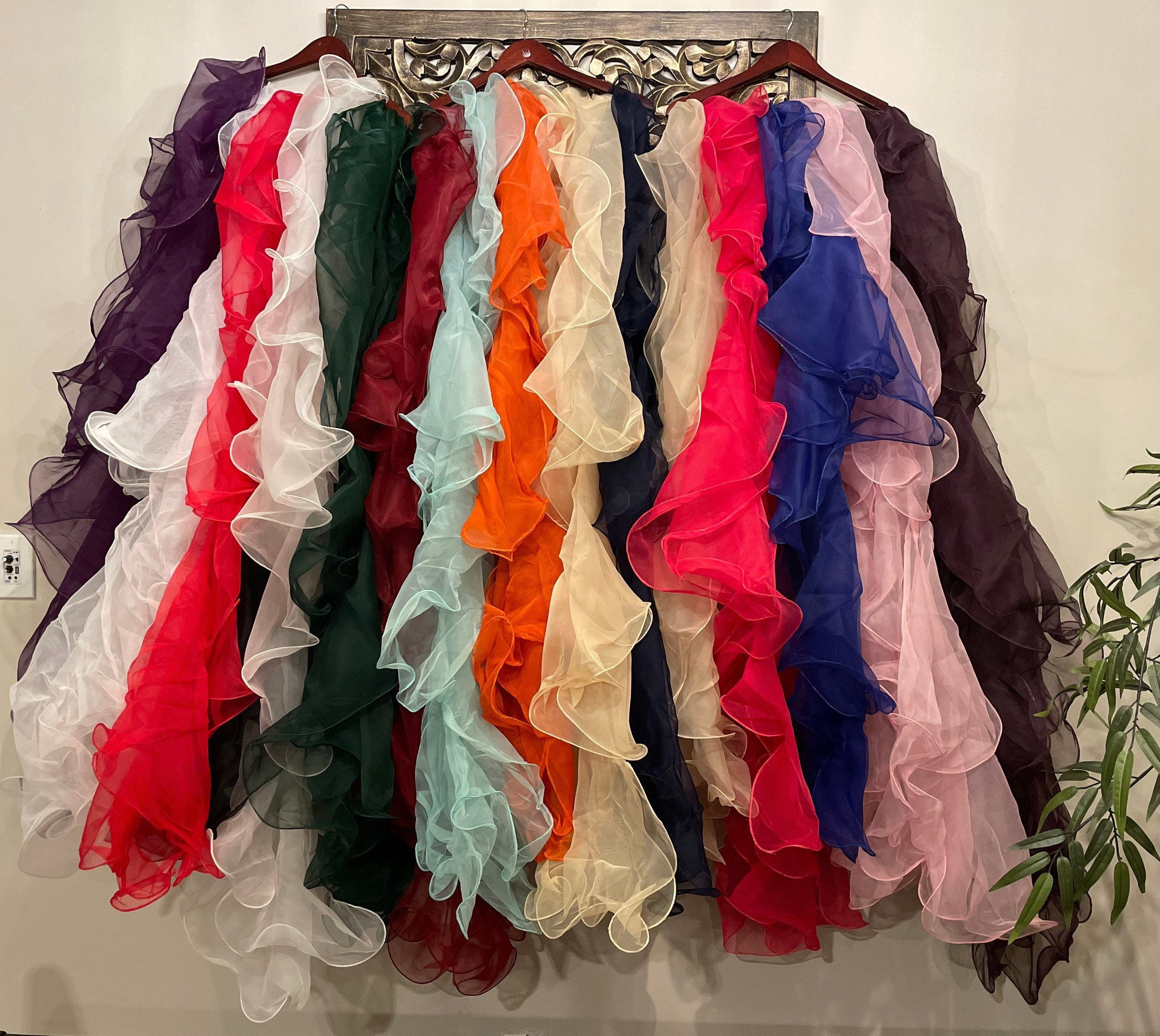 Pakistani Ruffle Dupatta Handmade Trendy Tissue/organza Long - Etsy
