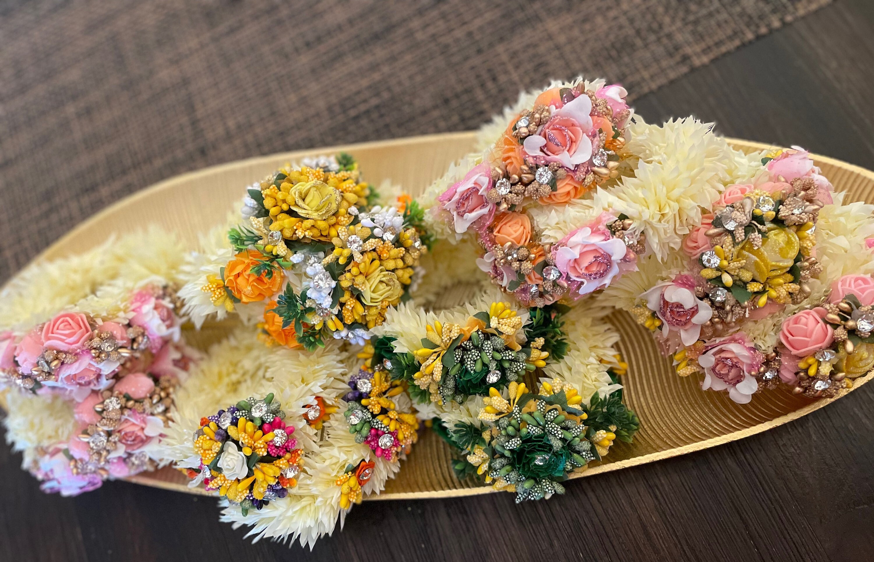 Pakistani Indian Bangladesi Wedding Flower Heavy Formal Gajra/gajray ...
