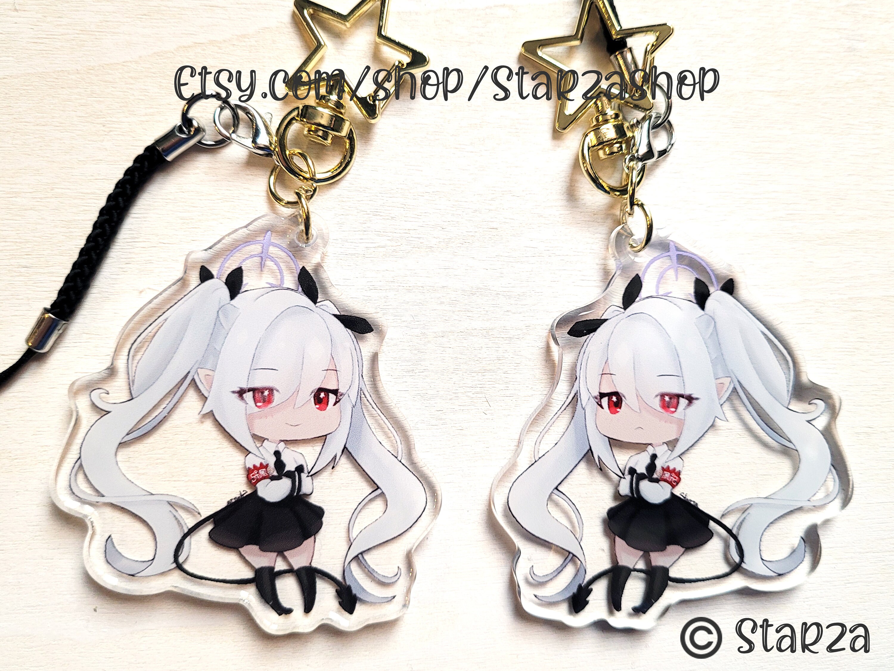 Blue Archive Fanart Keychains - Etsy