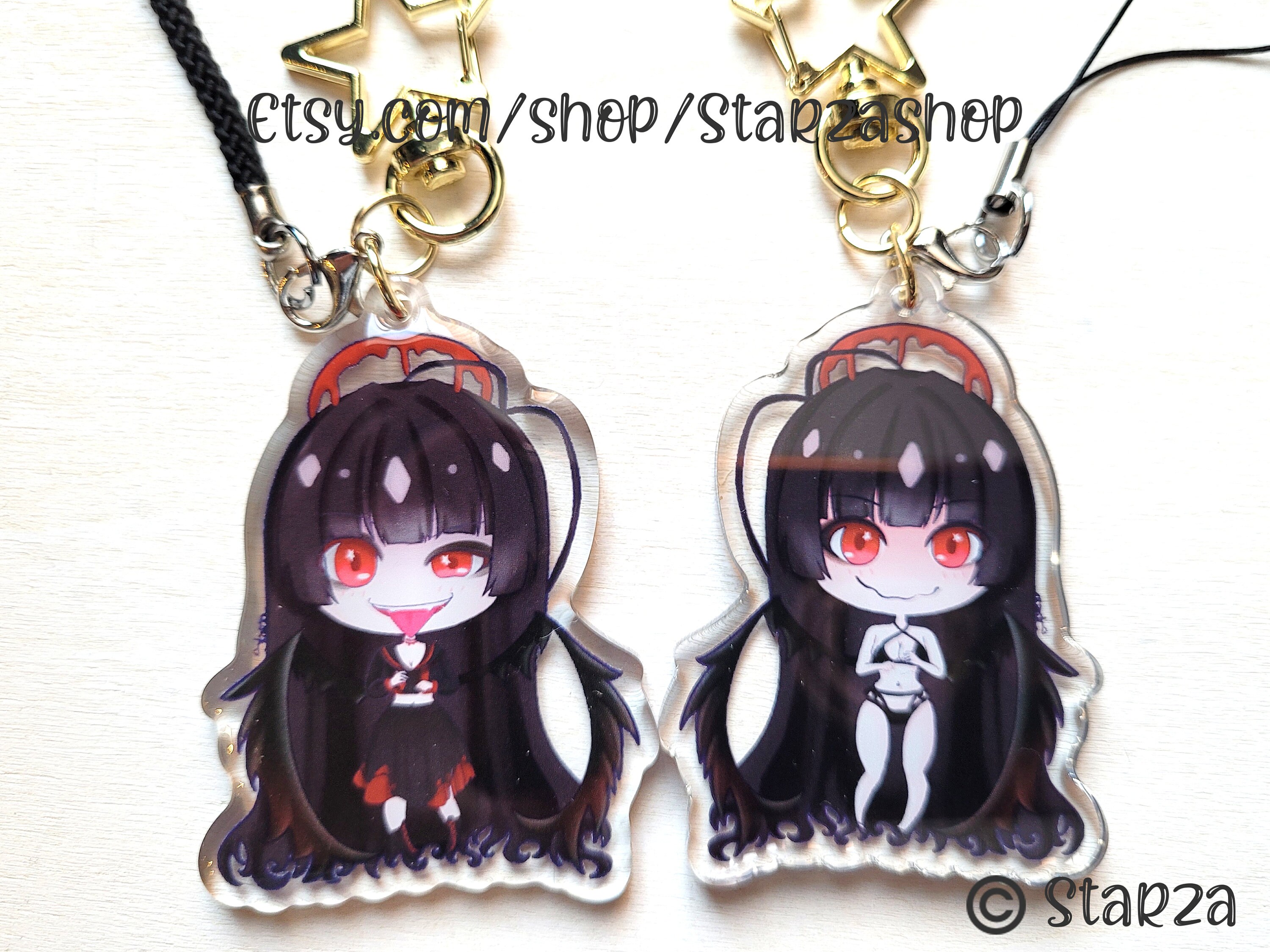 Blue Archive Fanart Keychains - Etsy