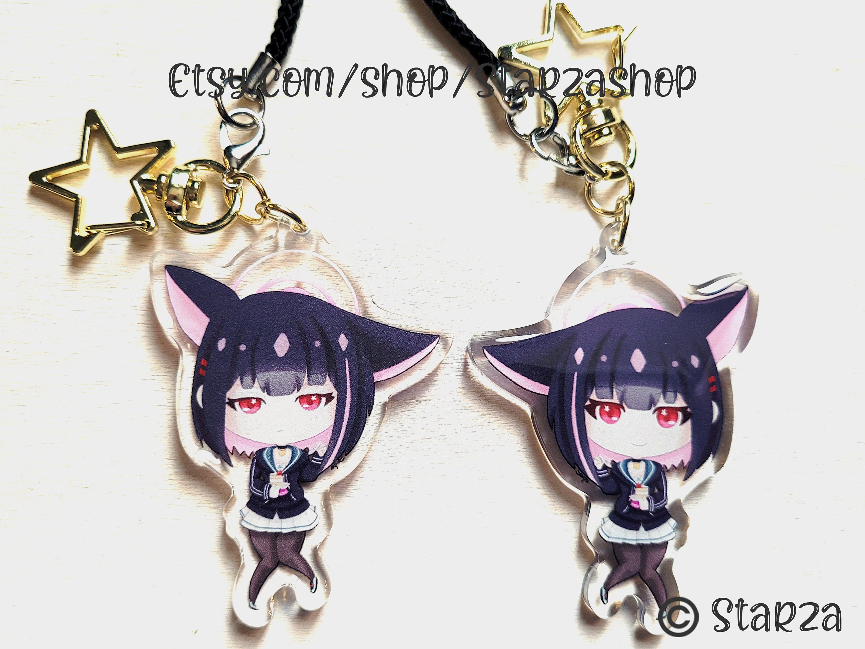 Blue Archive Fanart Keychains - Etsy