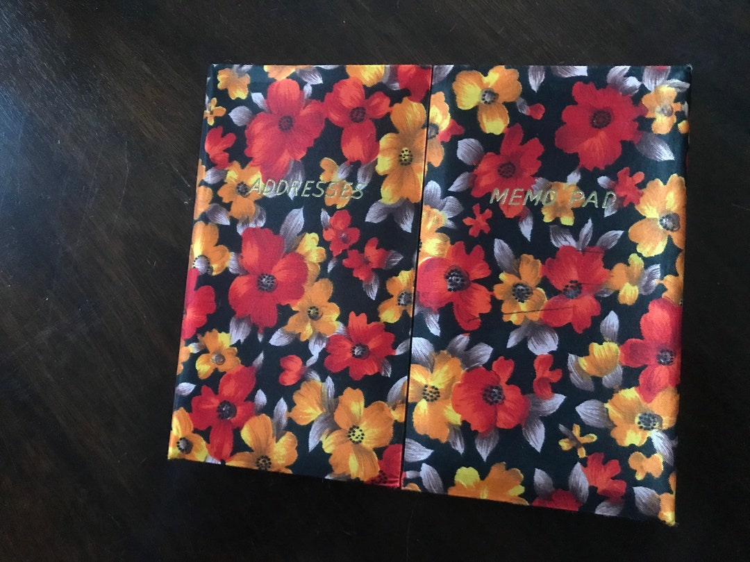 Vintage Japanese Floral Address Memo Pad - Etsy