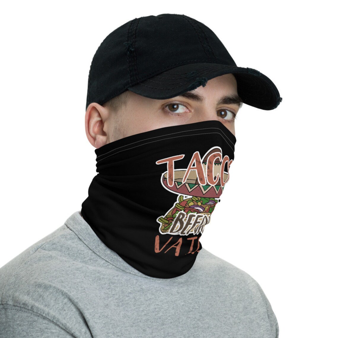Tacos Before Vatos Face Mask Facemask Face Covering Tacos Funny Cinco ...