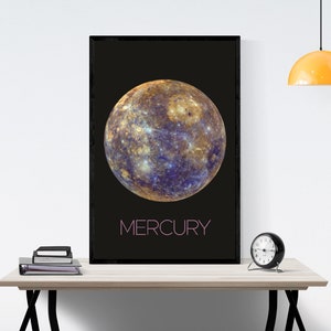 Mercury Print, Planet Prints, Mercury Photography, Mercury Wall Art ...