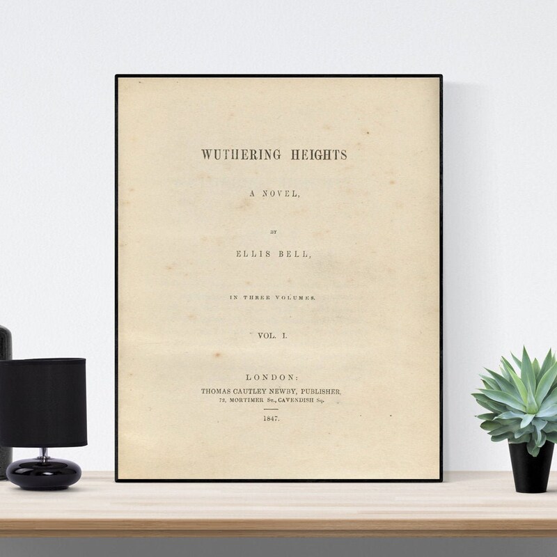 Wuthering Heights Quote Poster - Etsy