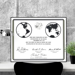 Earth's Moon | NASA JPL | Apollo 17 Lunar Plaque Replica | Space Art ...