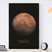 Mars Print, Planet Prints, Martian Photography, Mars Wall Art, Space ...