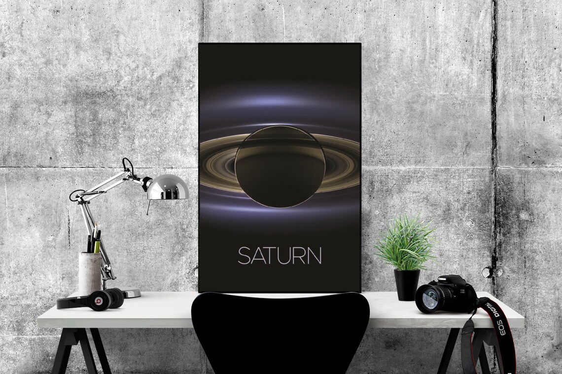 Saturn Art Print | NASA Art | Space Artwork | Solar System Art | Saturn ...