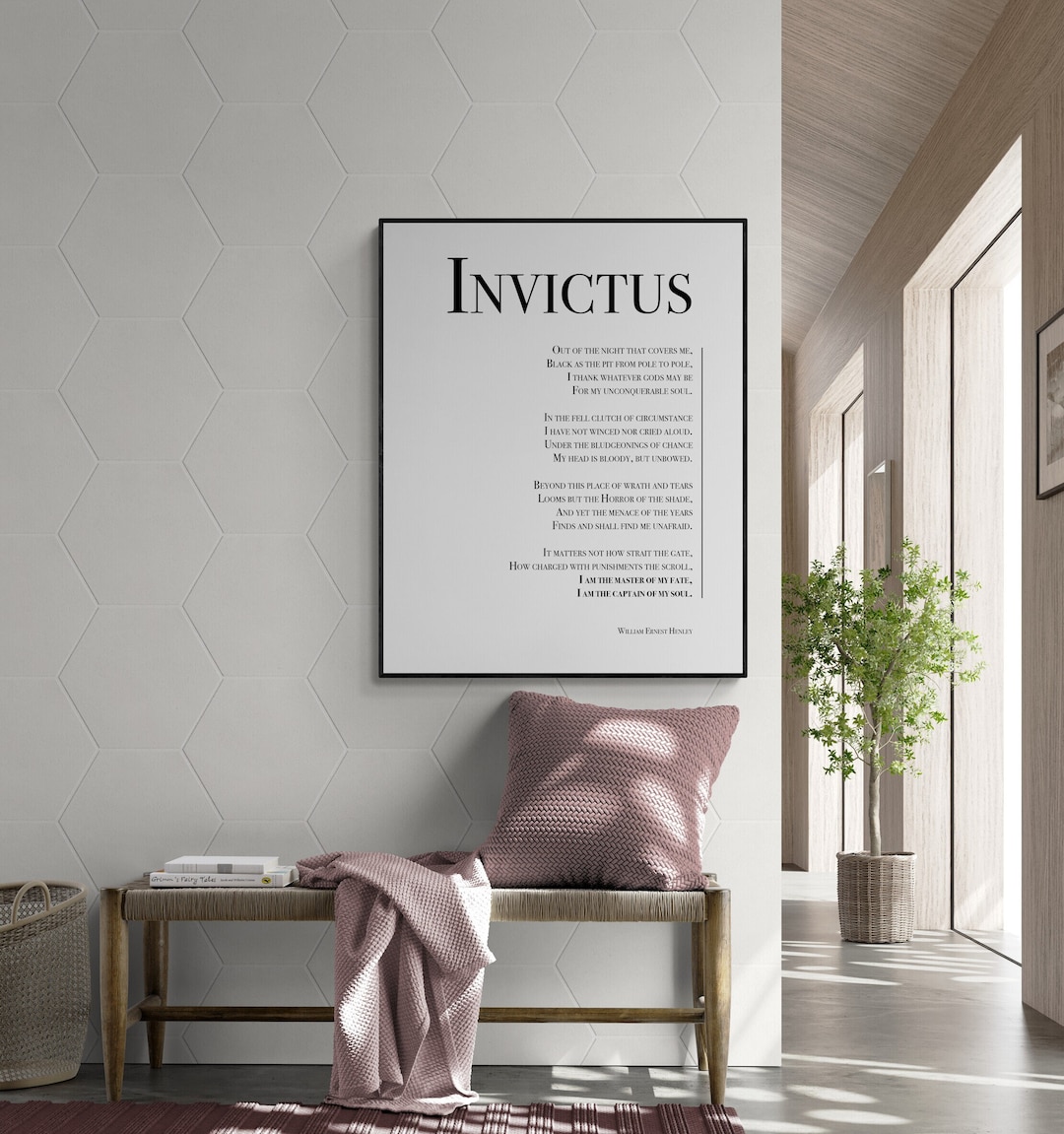 Invictus Art Print | I Am the Master of My Fate | William Ernest Henley ...