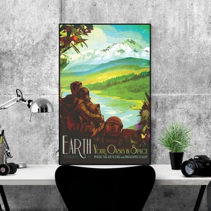 Visions of the Future Earth NASA JPL Outer Space Art - Etsy