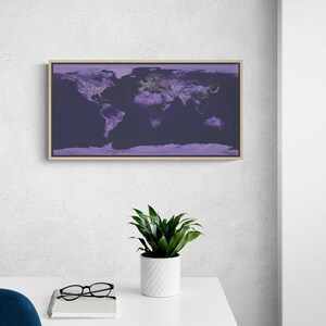 World Map at Night | Nighttime Lights | Composite Satellite View of the ...