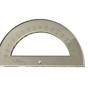 Custom Designed 6" Straight Edge Protractor | High Grade Acrylic ...