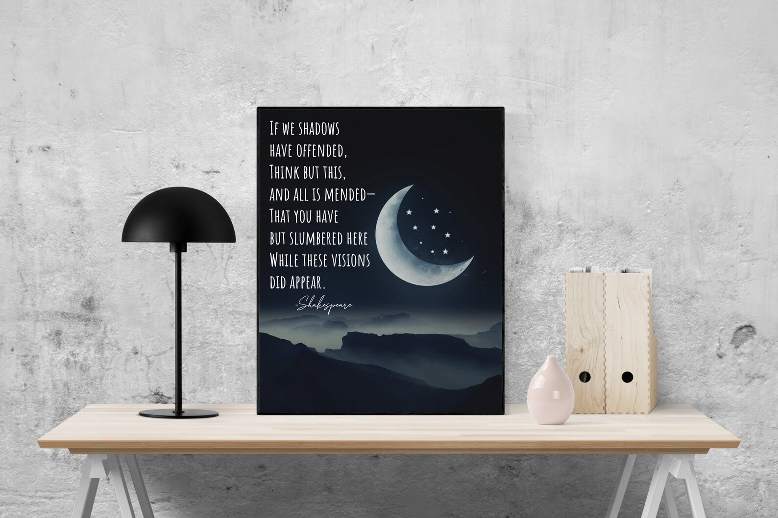 If We Shadows Have Offended William Shakespeare A - Etsy Singapore