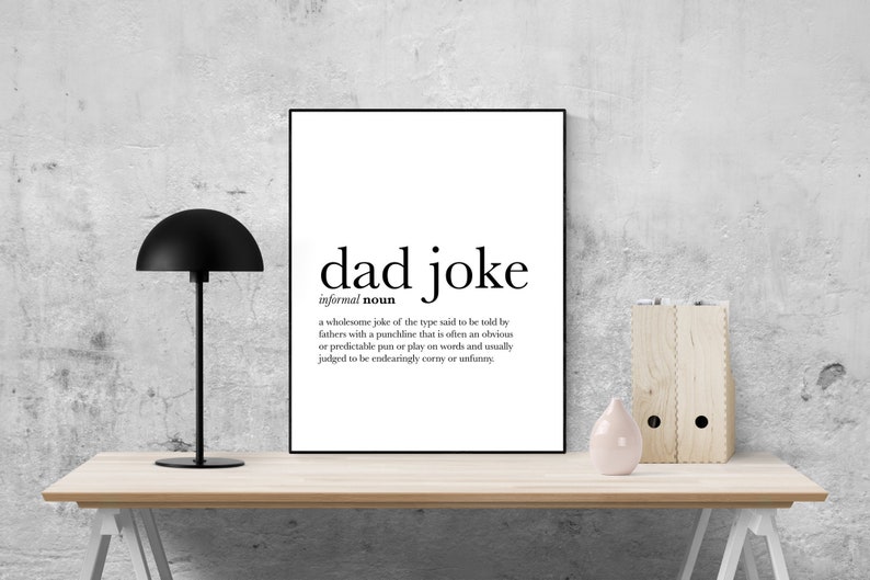 Dad Joke Definition Art Print - Etsy