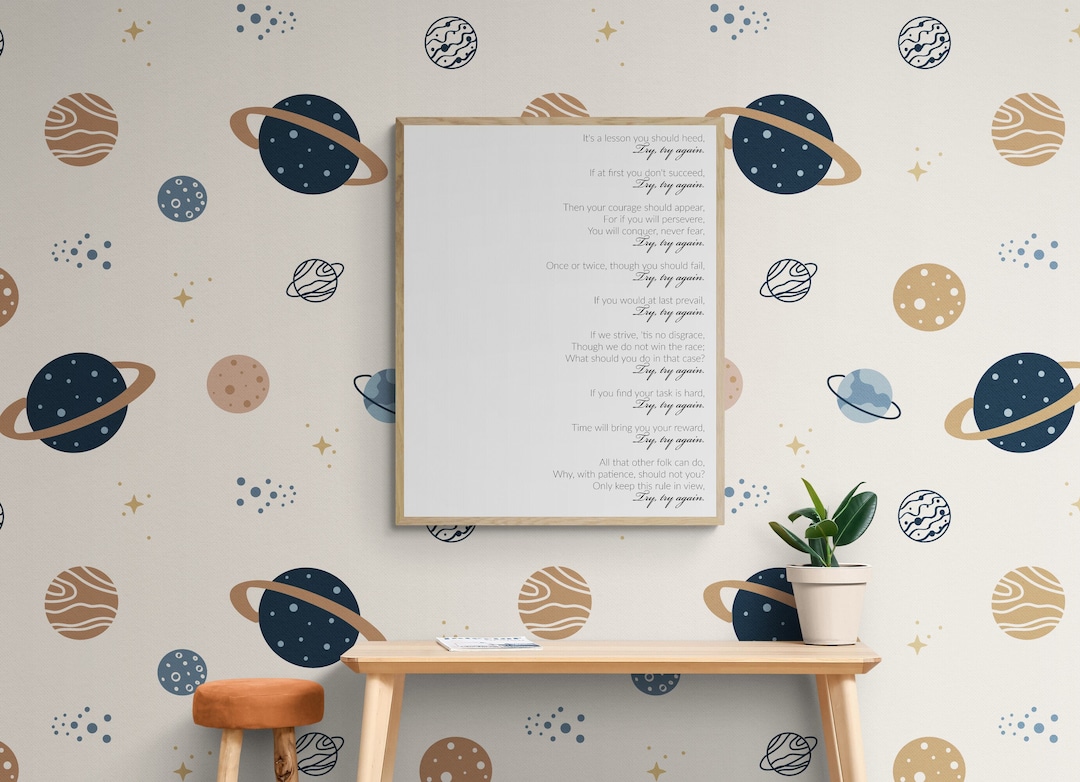 Try Try Again by William Edward Hickson Full Text Poem Inspirational ...