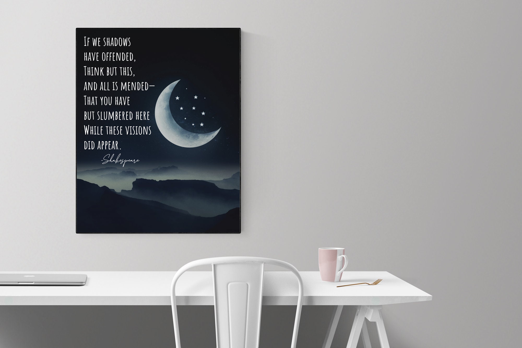 If We Shadows Have Offended William Shakespeare A - Etsy Singapore