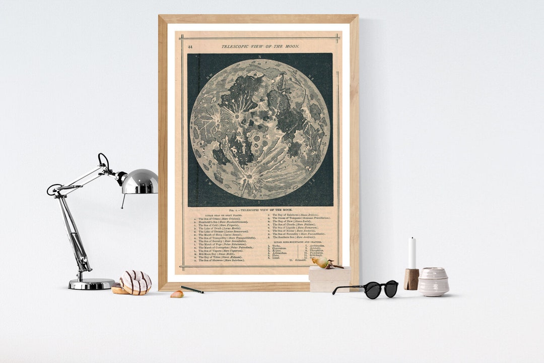Earth's Moon | NASA JPL | Beyond Our Solar System | Lunar Art Print ...