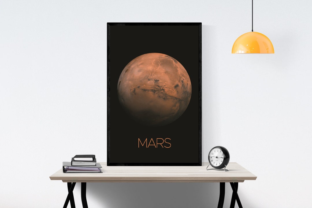 Mars Print, Planet Prints, Martian Photography, Mars Wall Art, Space ...