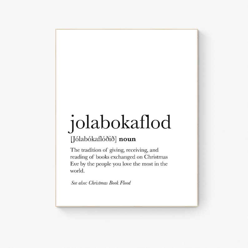 Jolabokaflod Christmas Book Flood Icelandic Holiday - Etsy