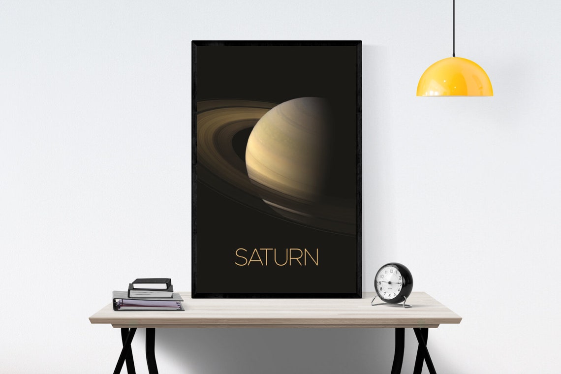 Saturn Rings Art Print NASA Art Space Artwork Solar - Etsy