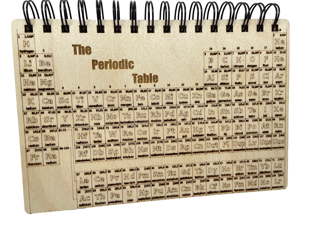 The Periodic Table of Elements Notebook Drawing Diary - Etsy