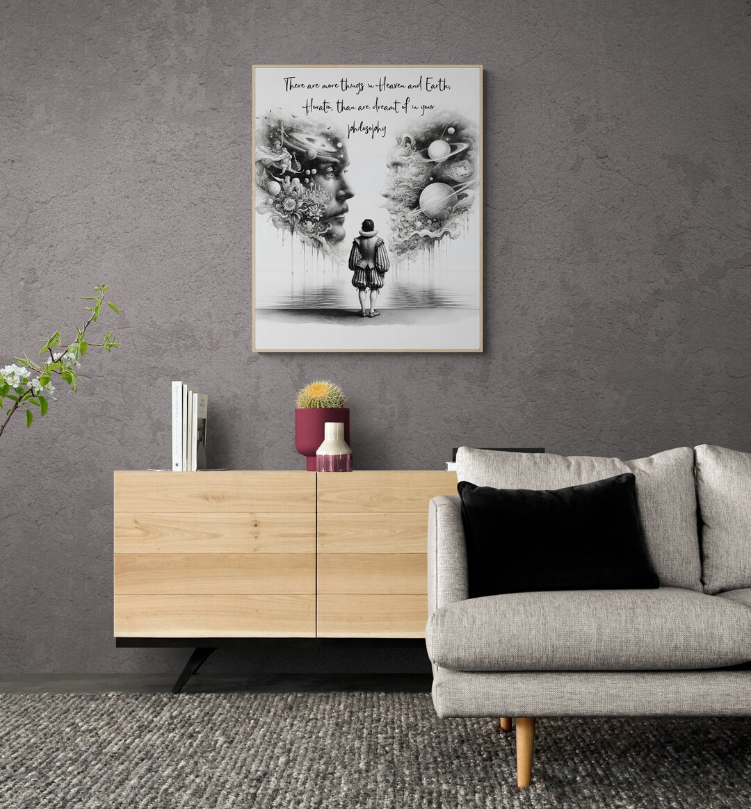 Shakespeare Quote Art Print | There Are More Things in Heaven and Earth ...