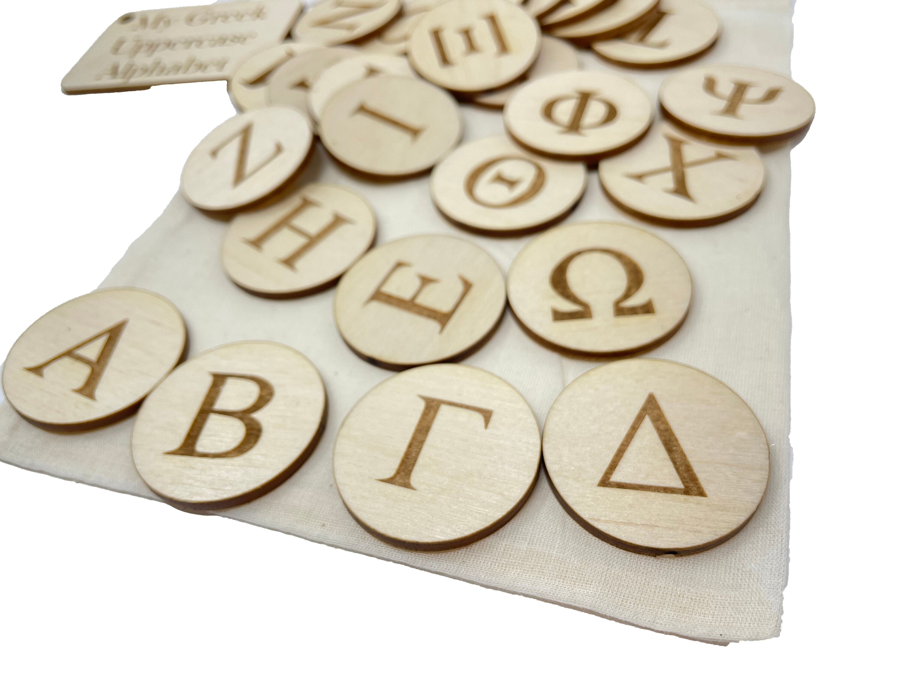 My Ancient Greek Bag Uppercase Letters Only Montessori - Etsy
