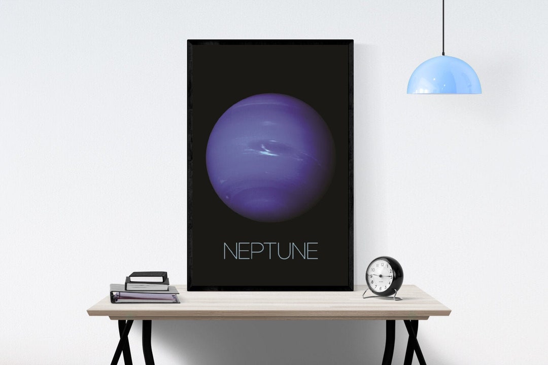 Neptune Art Print | NASA Art | Space Artwork | Gas Giant | Solar System ...