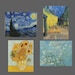 Vincent Van Gogh Art Bundle Starry Night, Sunflowers, Cafe Terrace at ...
