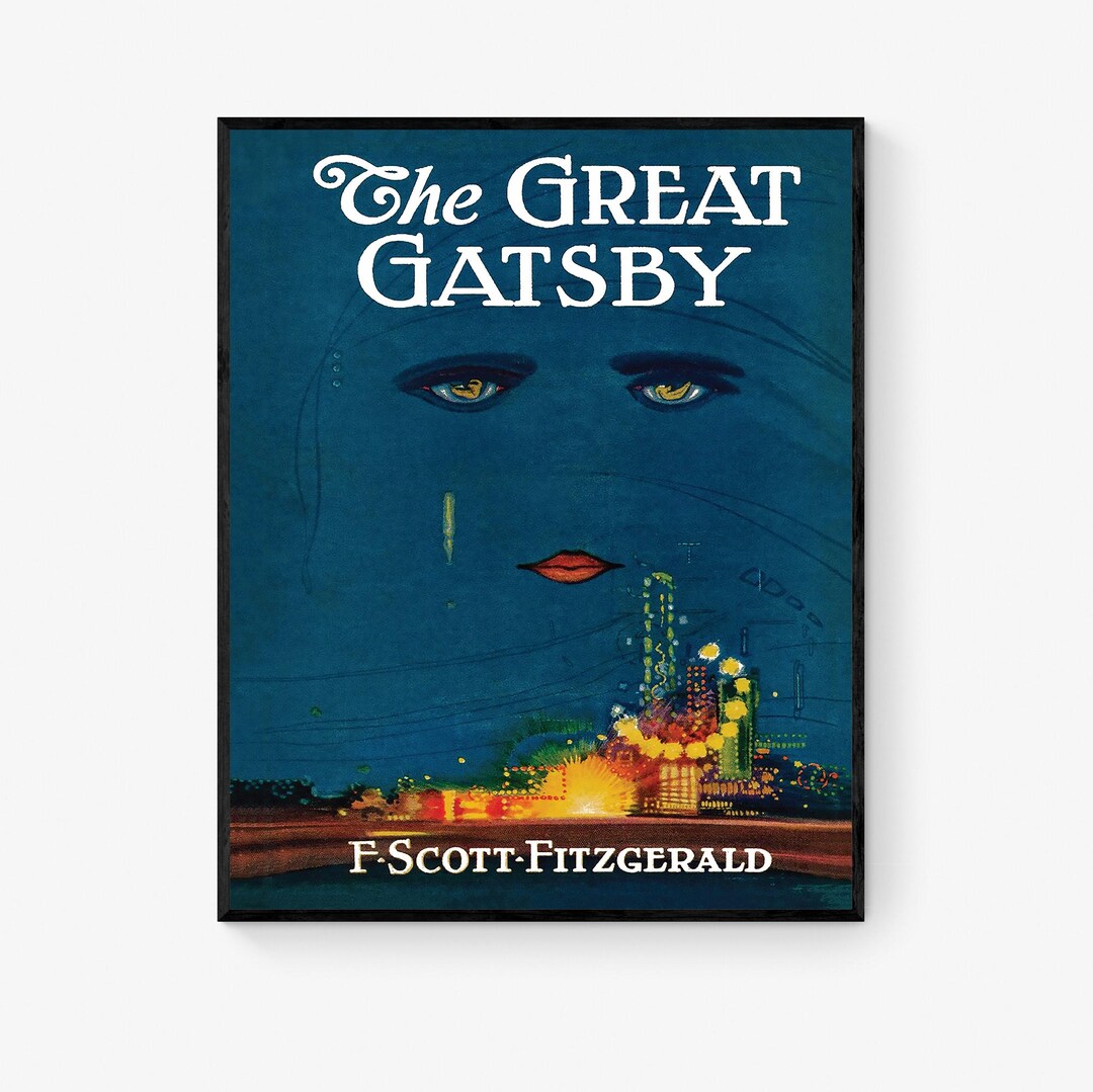 The Great Gatsby Cover Art Print | First Edition Original Cover ...