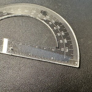 Custom Designed 6" Straight Edge Protractor | High Grade Acrylic ...