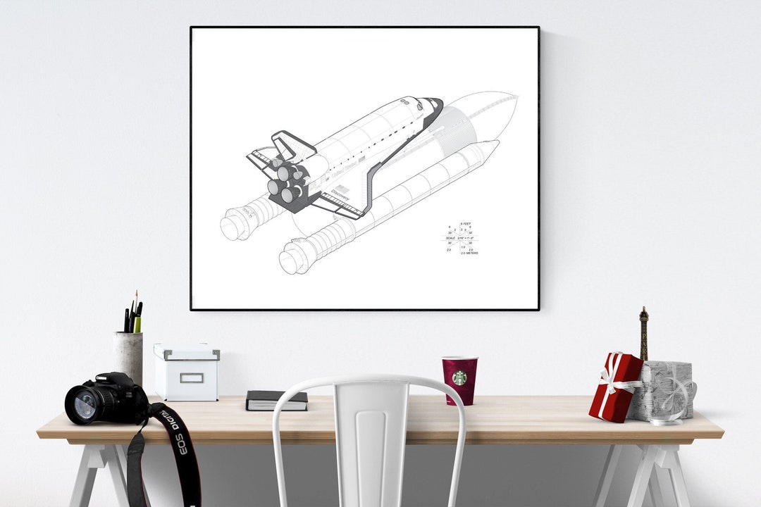 Full Isometric View of the Space Shuttle Launch Stack Assembly ...