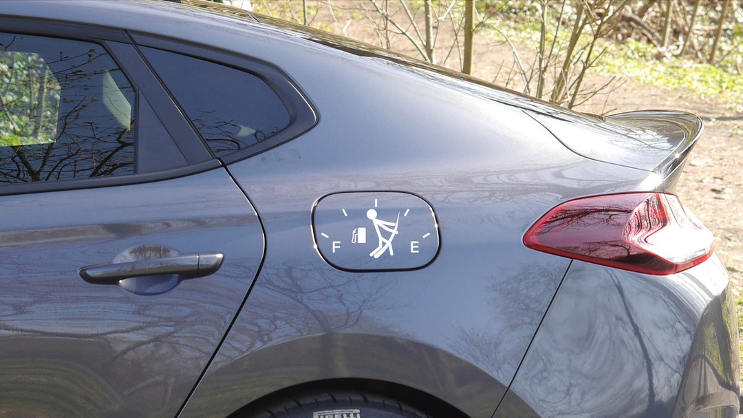Fuel Gauge Hero | Vinyl Car Decal | Stick Figure | Vehicle | Humor ...