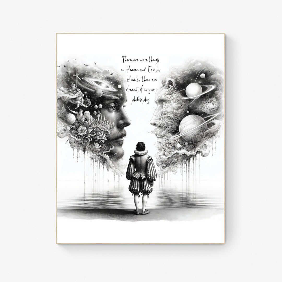 Shakespeare Quote Art Print | There Are More Things in Heaven and Earth ...