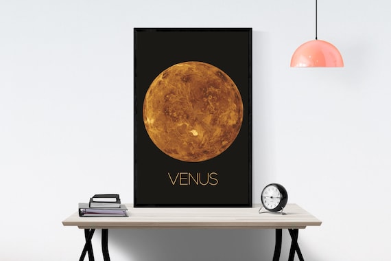 Venus Art Print NASA Art Space Artwork Solar System Art | Etsy