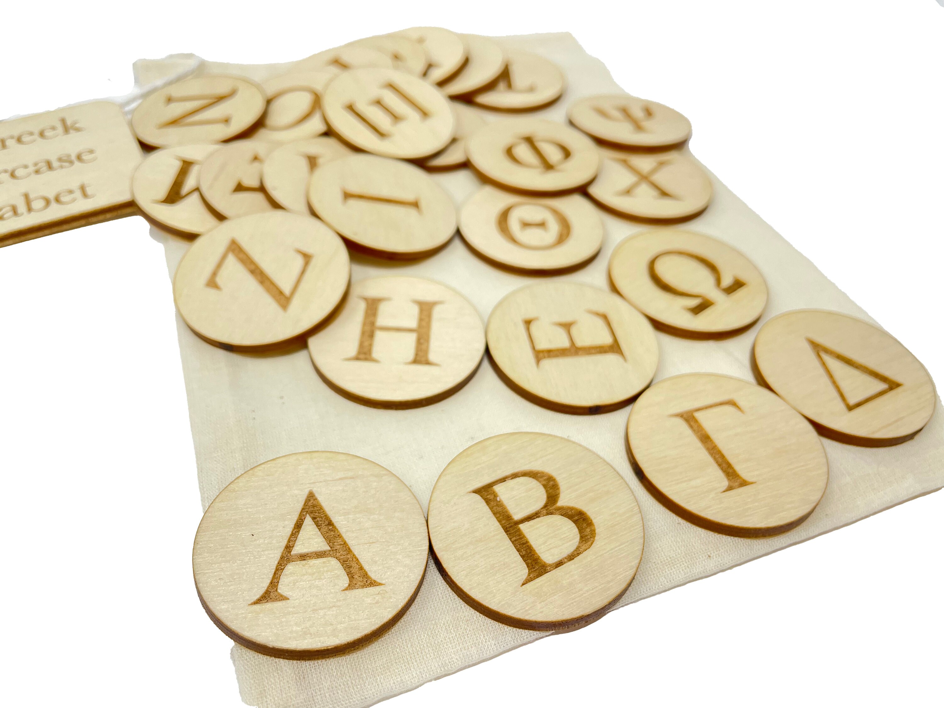 My Ancient Greek Bag Uppercase Letters Only Montessori - Etsy