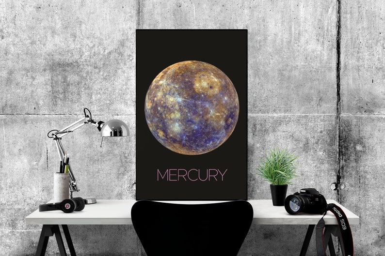 Mercury Print Planet Prints Mercury Photography Mercury - Etsy