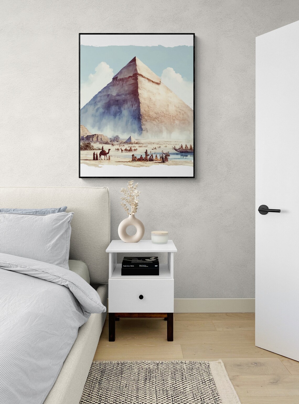 The Pyramid of Giza | Seven Wonders of the Ancient World Tourist Poster ...