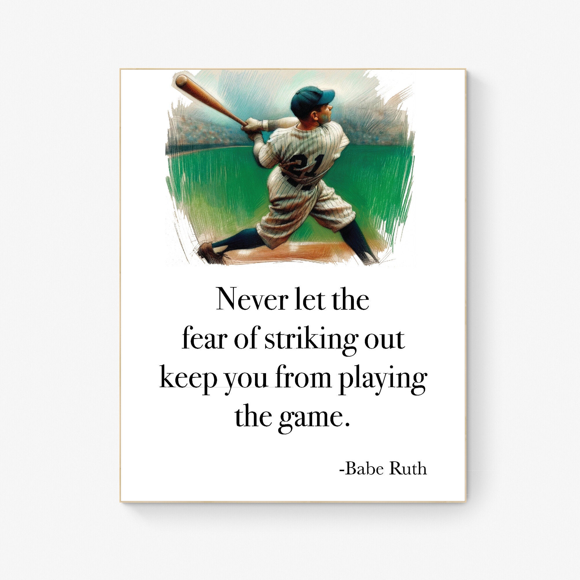 Inspirational Baseball Quotes By Babe Ruth