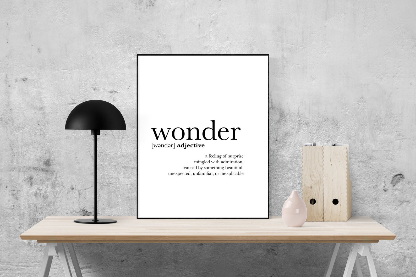 Wonder Definition Art Print Inspirational Poster | Etsy