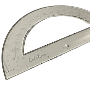Custom Designed 6" Straight Edge Protractor | High Grade Acrylic ...