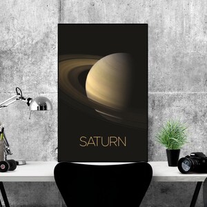 Saturn Rings Art Print | NASA Art | Space Artwork | Solar System Art ...