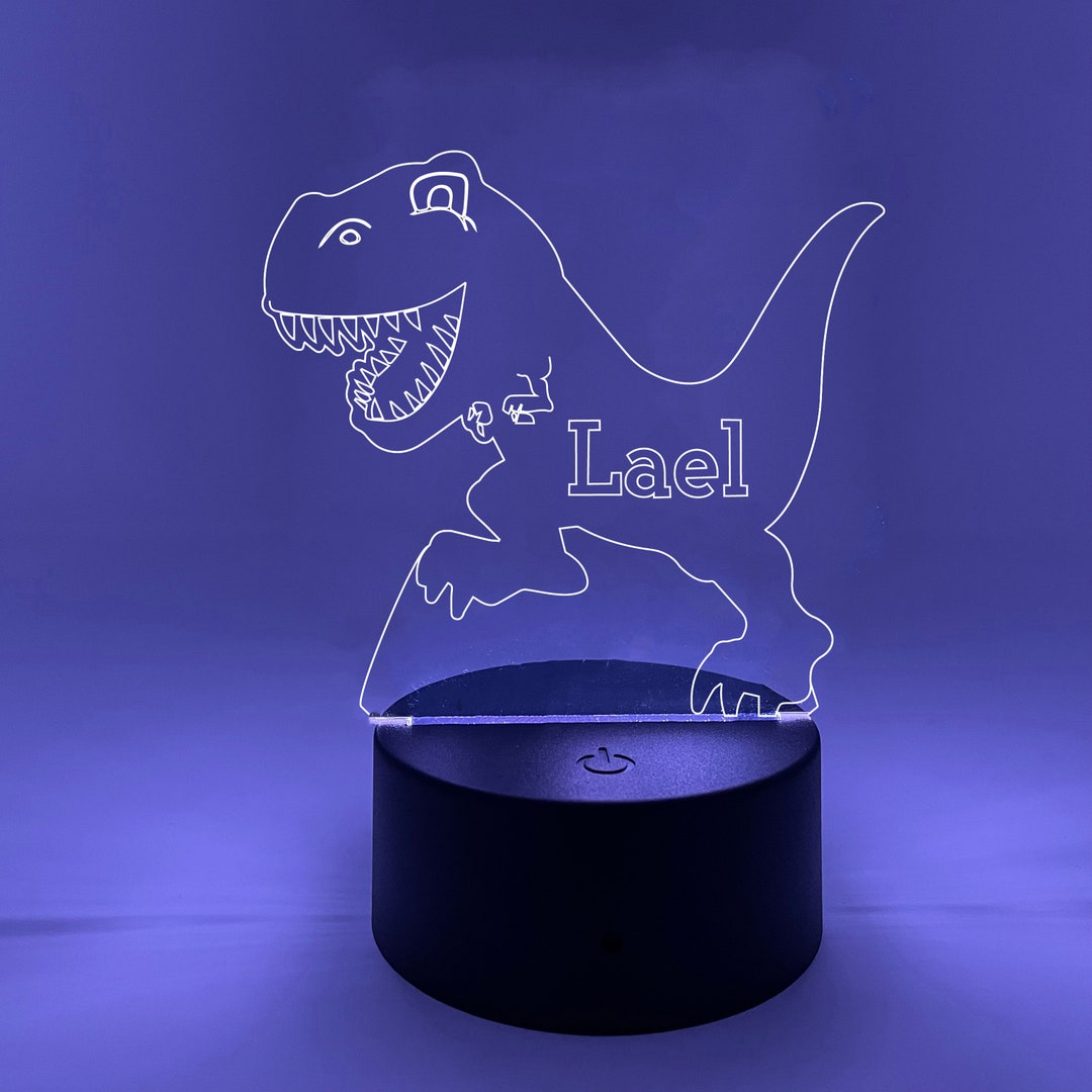 T Rex Tyrannosaurus Rex Dinosaur Nightlight Personalized - Etsy