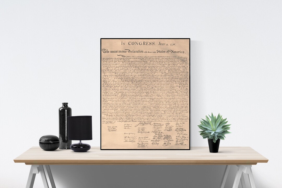 Declaration of Independence Art Print | American | United States ...