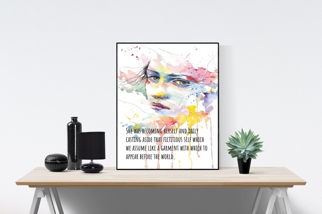 Kate Chopin Quote Art Print | She Was Becoming Herself | Home Decor ...
