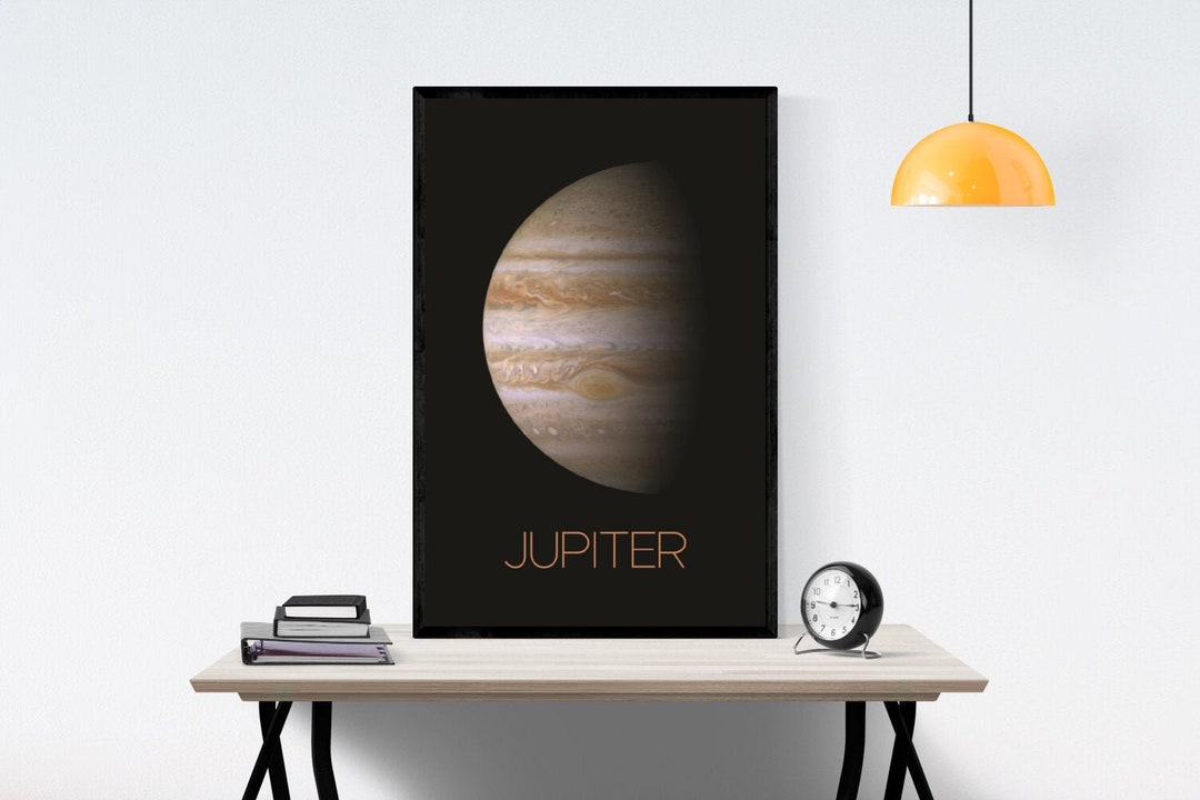 Jupiter Art Print | NASA Art | Space Artwork | Gas Giant | Solar System ...